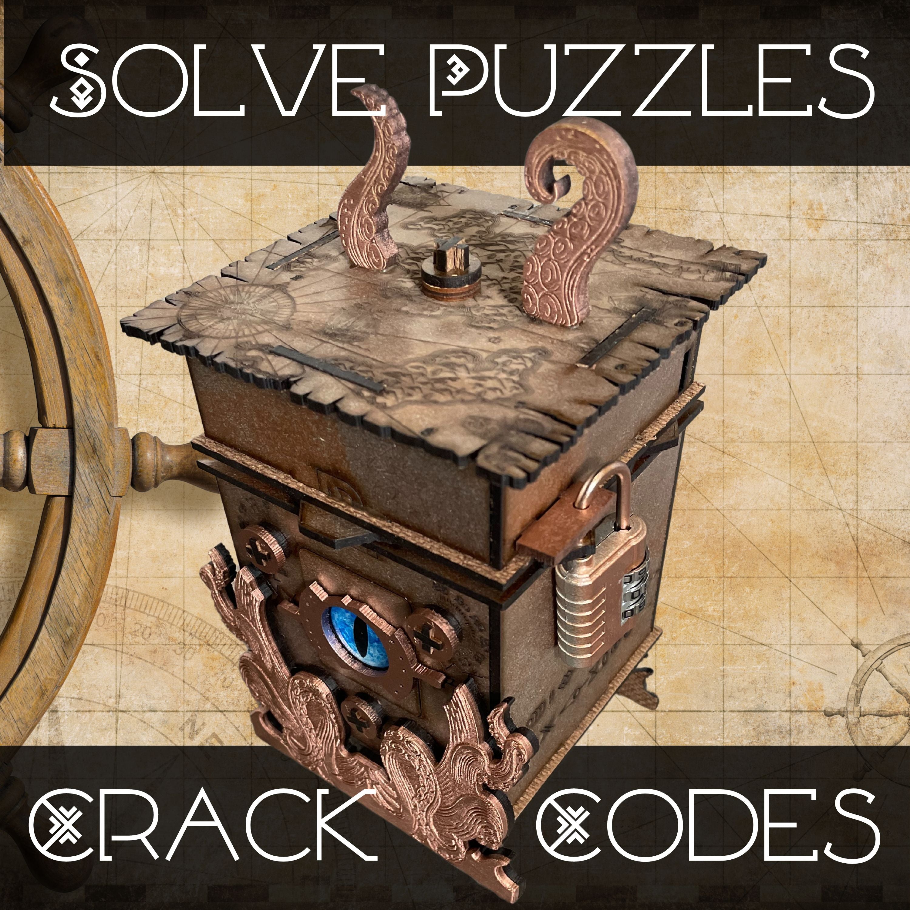 The Kraken Box: Escape Room/Puzzle Box – Lost Legends & Lore
